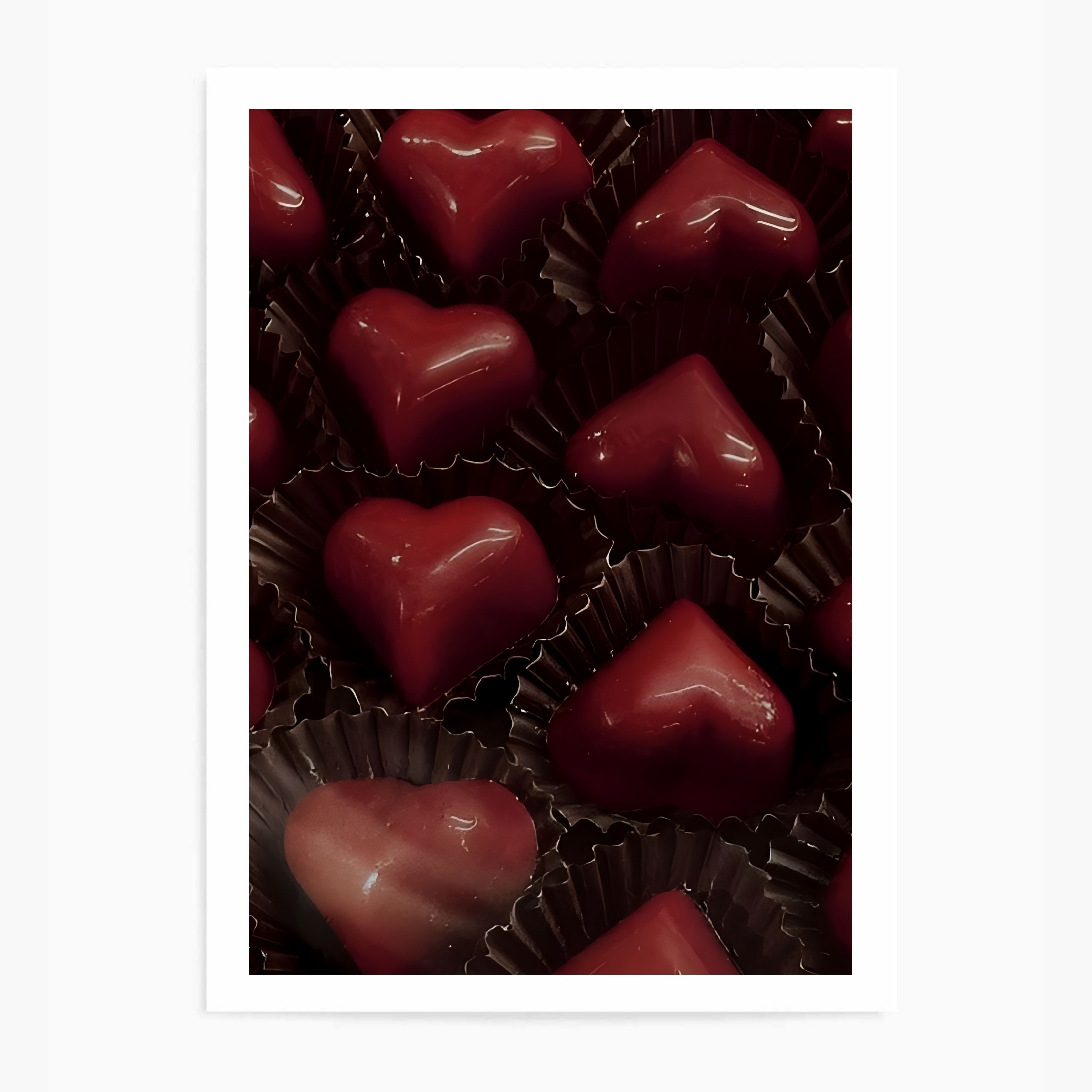Red Heart Chocolates | Wall Art Print – Soul Studio