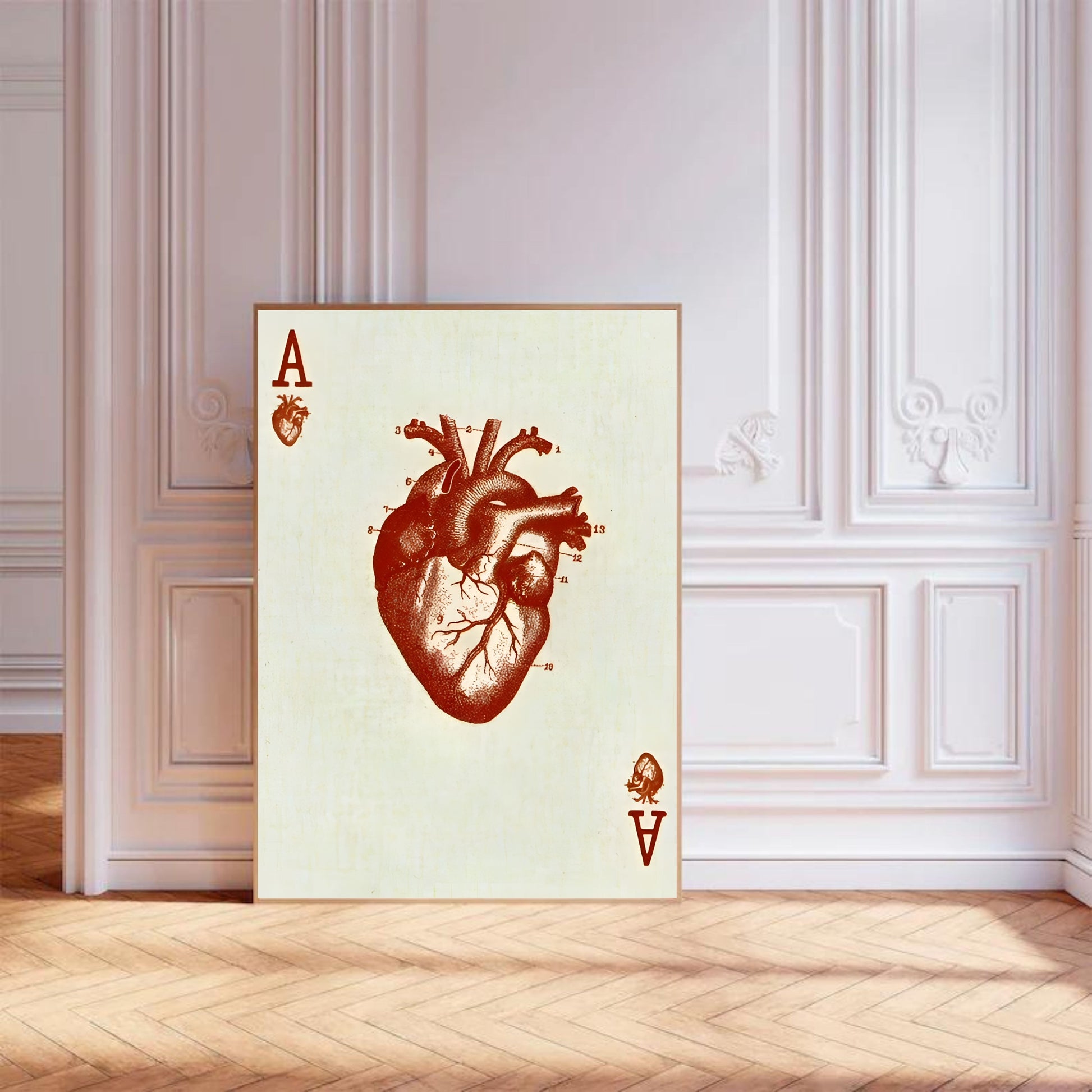 Heart Ace Card | Wall Art Print – Soul Studio