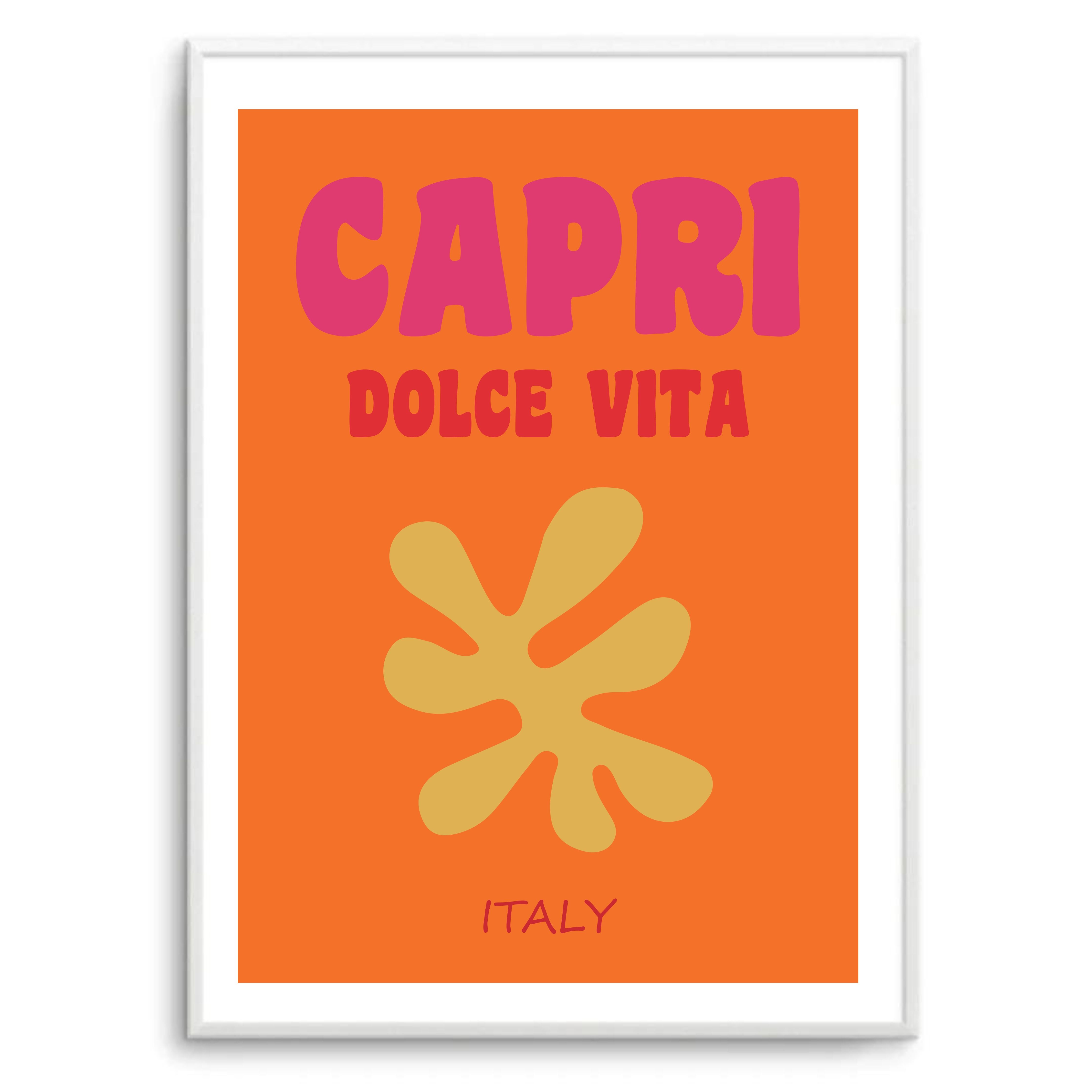Capri Dolce Vita Preppy Matisse | Art Print – Soul Studio